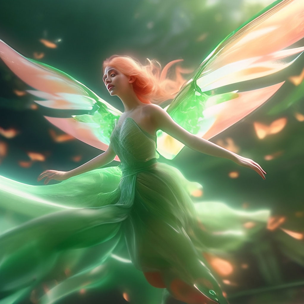 the dynamics of the flight of the lungs in the wind fairies fly out ...