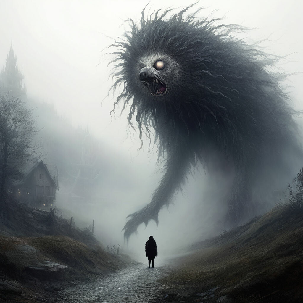 «Ёжик в тумане. fantasy art …» — картинка создана в Шедевруме