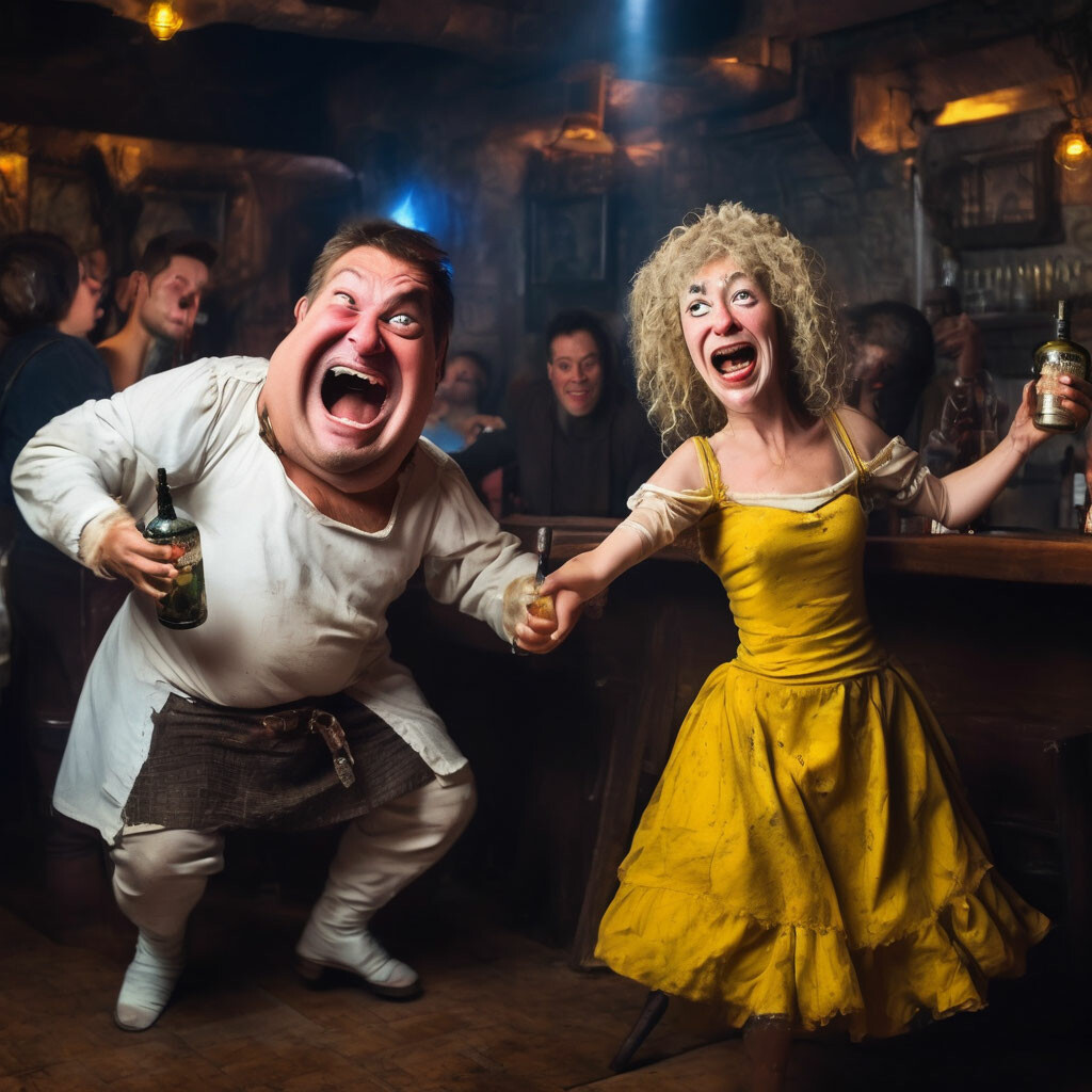 "White Dance drunk awkward funny knight and funny scary beauty dancing ...