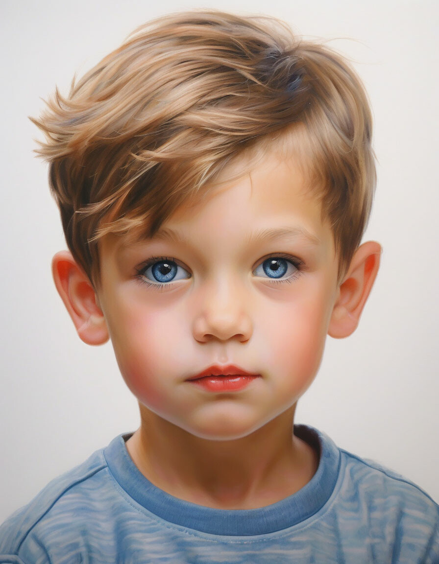 "Colored pencil drawing , professional photo, 4k, boy" — image created ...