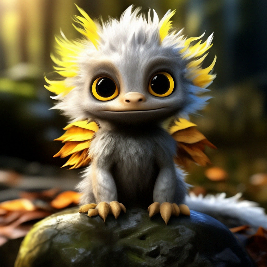 "🐉The world of dragons🐉 a microdragon, tiny, fluffy, shaggy,super cute ...