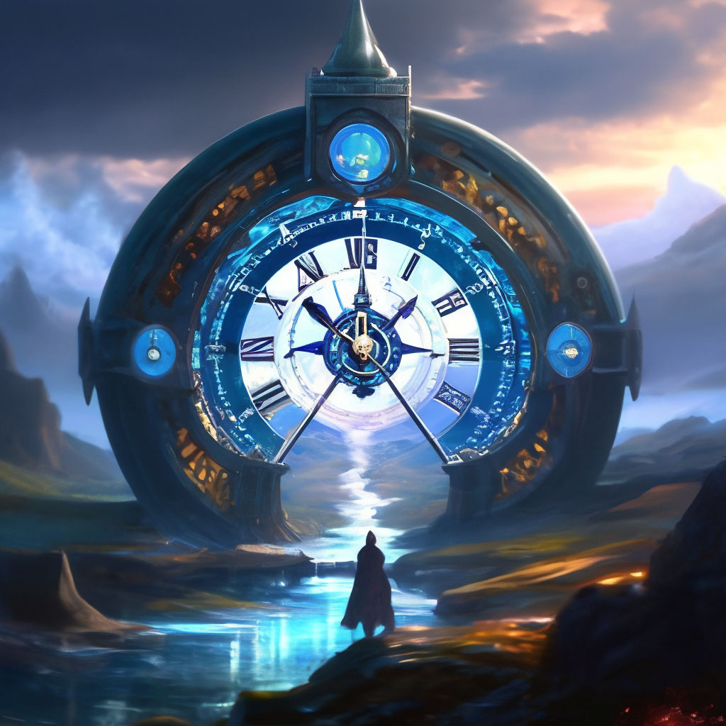 "Time Portal Clock misticism fantasy beautiful High Detail High ...