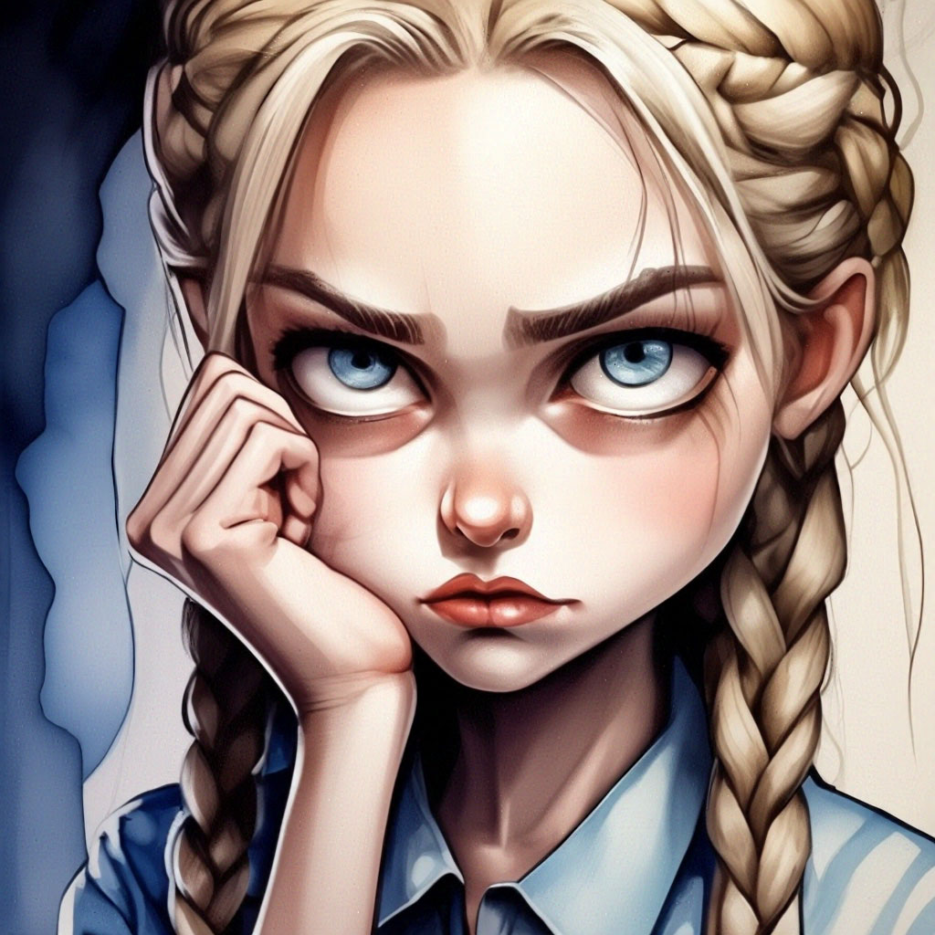 "💕 fantastically beautiful blonde, modest, angry, angry, embarrassment ...