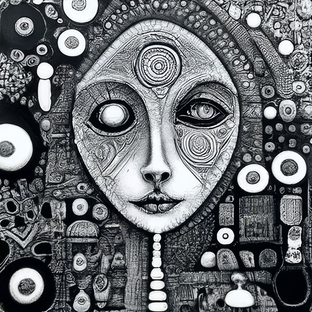 "Dot, dot, comma, A crooked face came out Masterpiece painting, drop ...