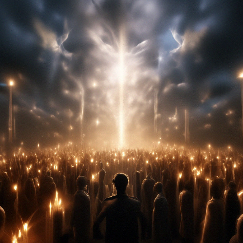 "View from afar The universe the bright angels of heaven take away the ...