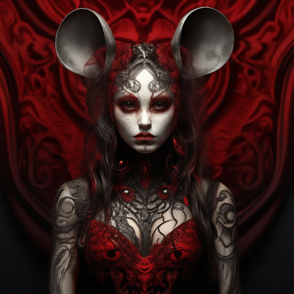 "Mouse girl ,realistic,complex lucifer girl,realistic,complex details ...