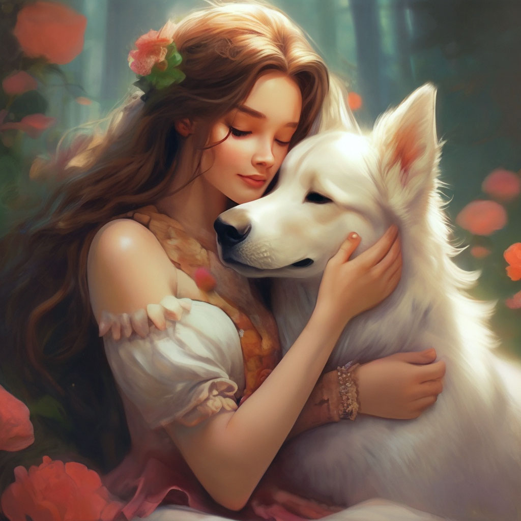 "My affectionate and gentle friend" — image created in Shedevrum