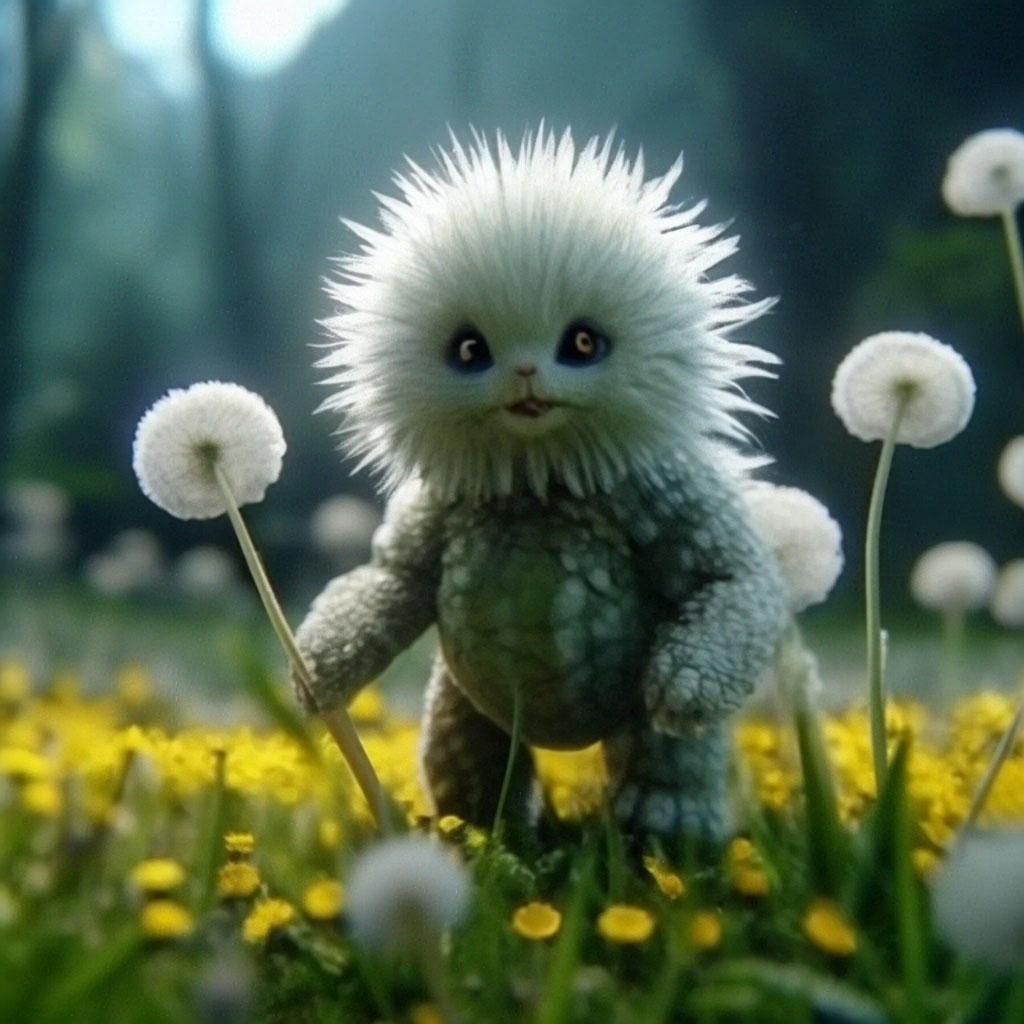 "Demogorgon dandelion horror cute, microdetalization,, high resolution ...