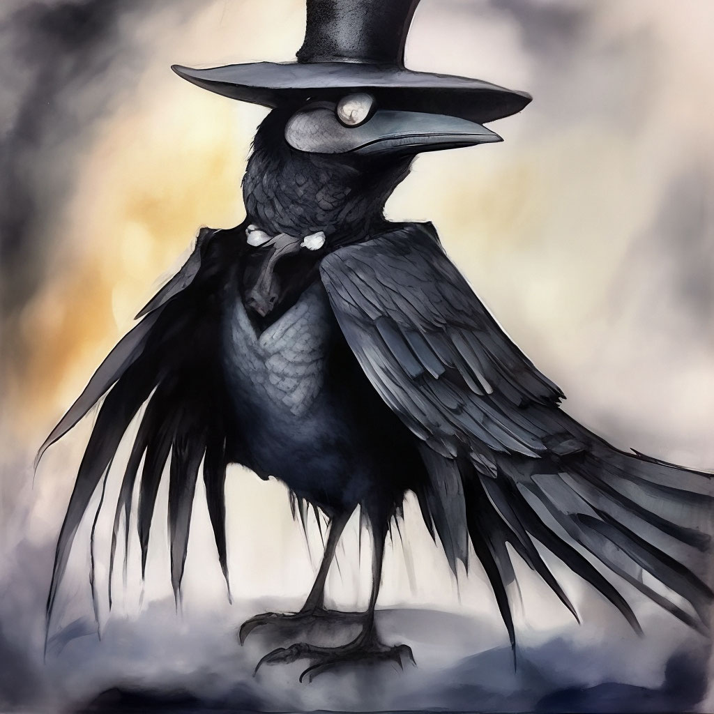 "The crow is dressed No worse than B. A. R. O. N. A. – Silver tailcoat ...