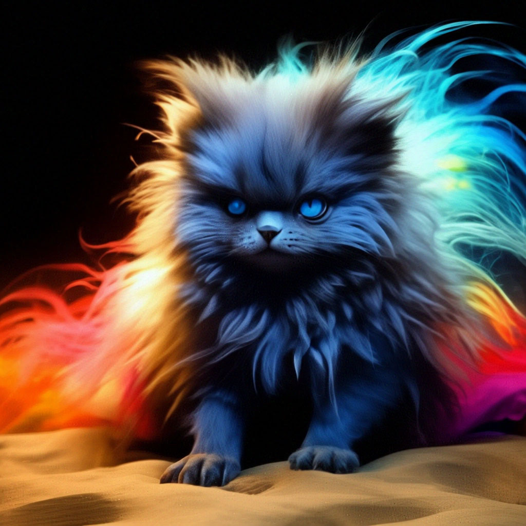 "🧚‍♀️ small amazing gorgeous eerie living fluffy animal made of ...