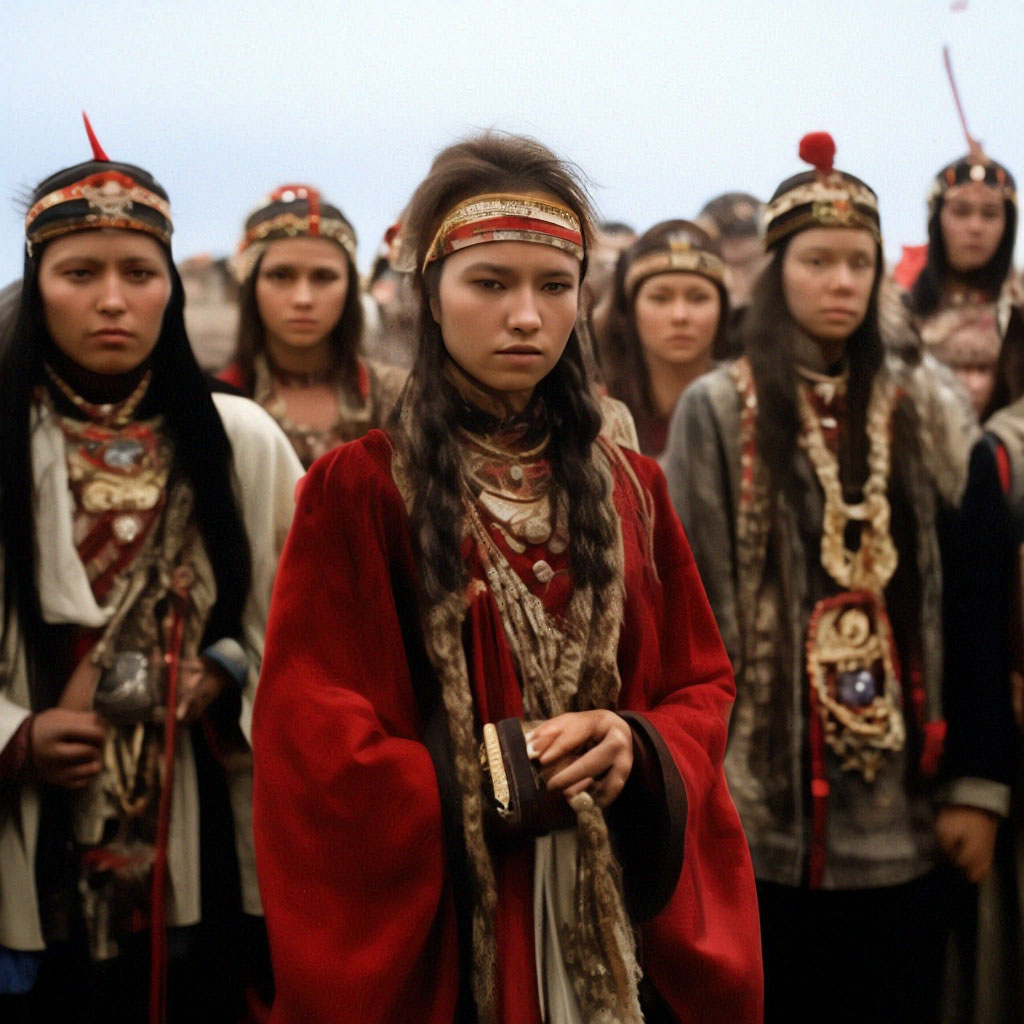 "Selkups during the ceremony associated with the wedding" — image ...