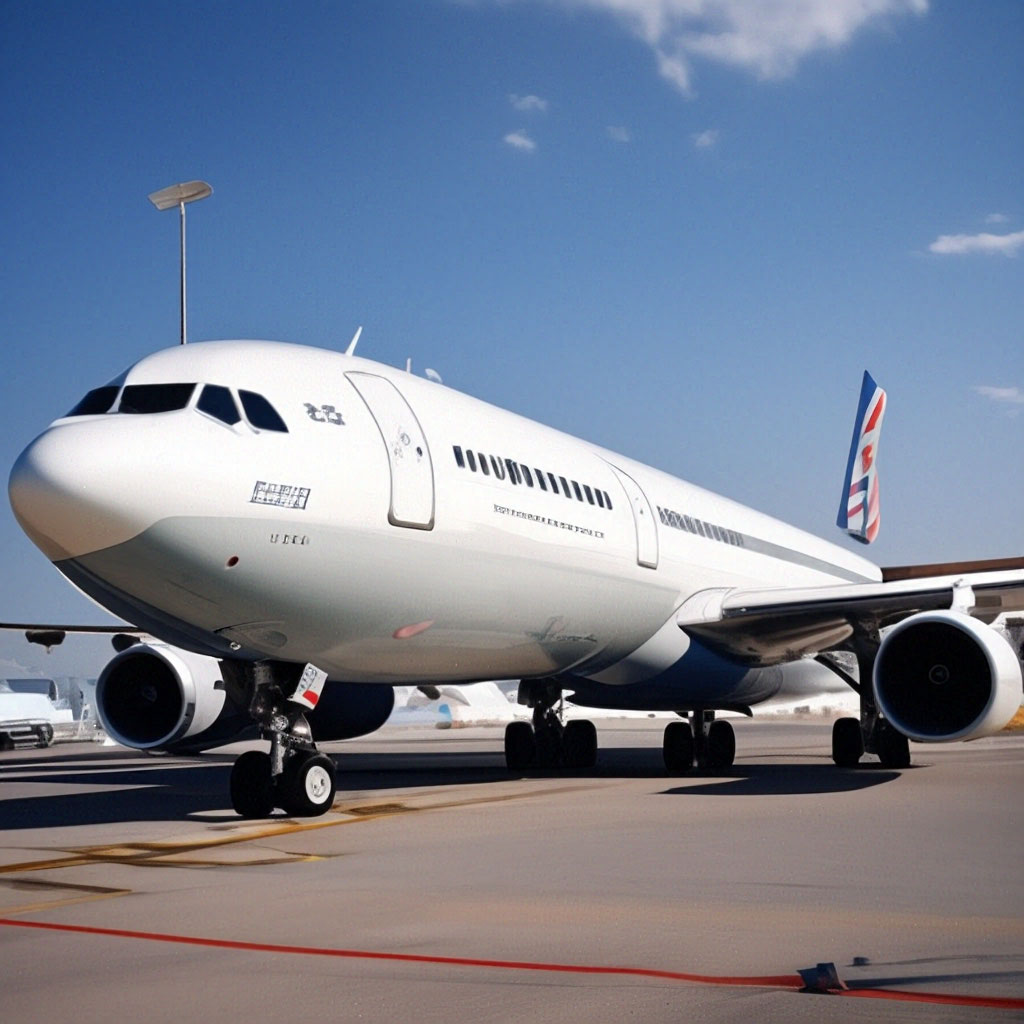 "Airbus A-340" — image created in Shedevrum