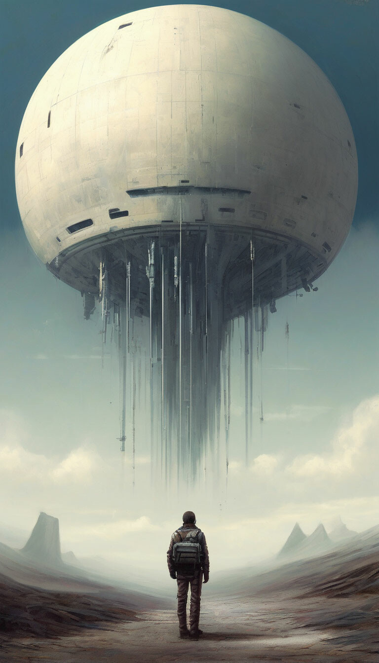 "Epic canvas by Artist in style Neil Blevins" — image created in Shedevrum