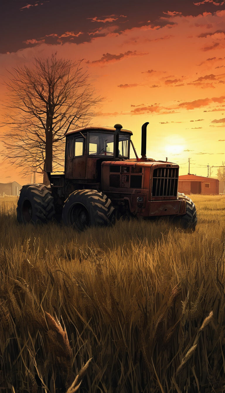 "A colored ink drawing, a post-apocalyptic STALKER-style world, a k-700 ...