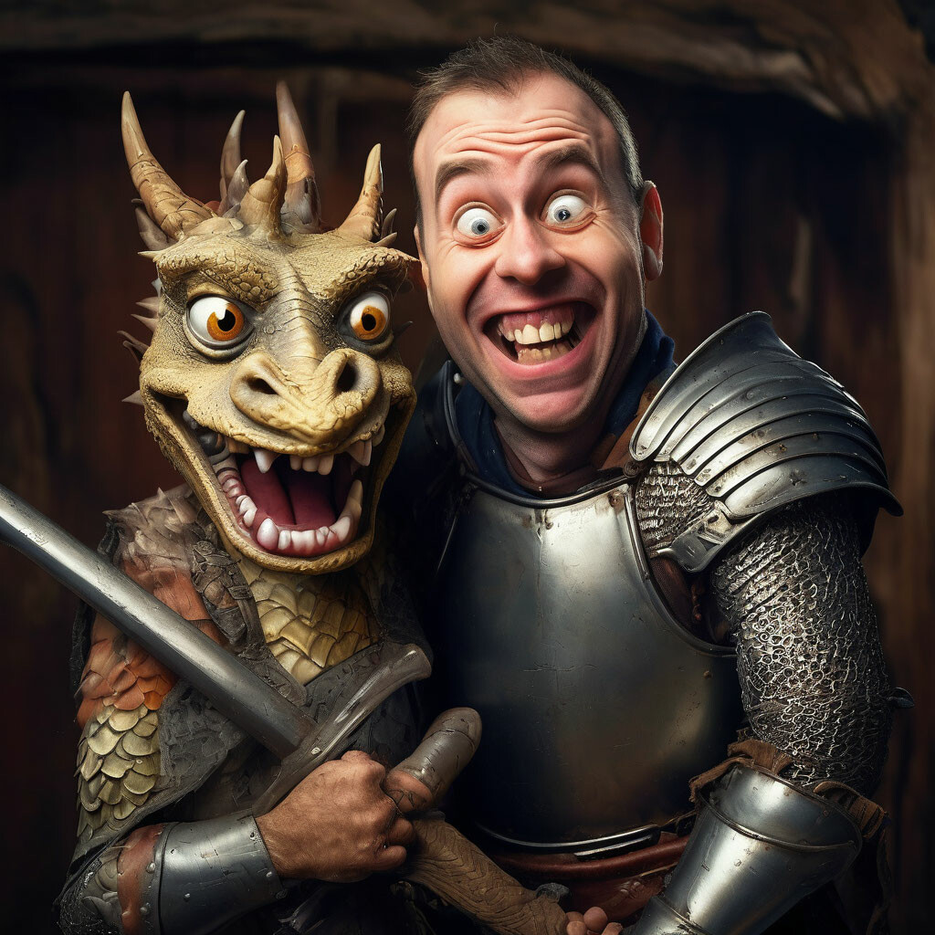 "Today we're going to beat up the dragons! awkward funny knight, funny ...