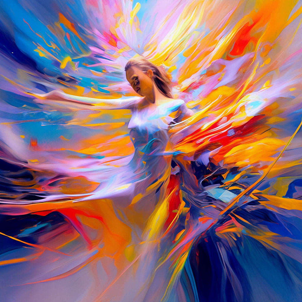 "🖼️🎨🖌️ An abstract painting that came to life: how she could dance to ...
