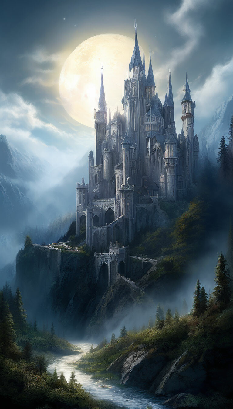 "Among the forests of the island, on the edge of very high mountains ...