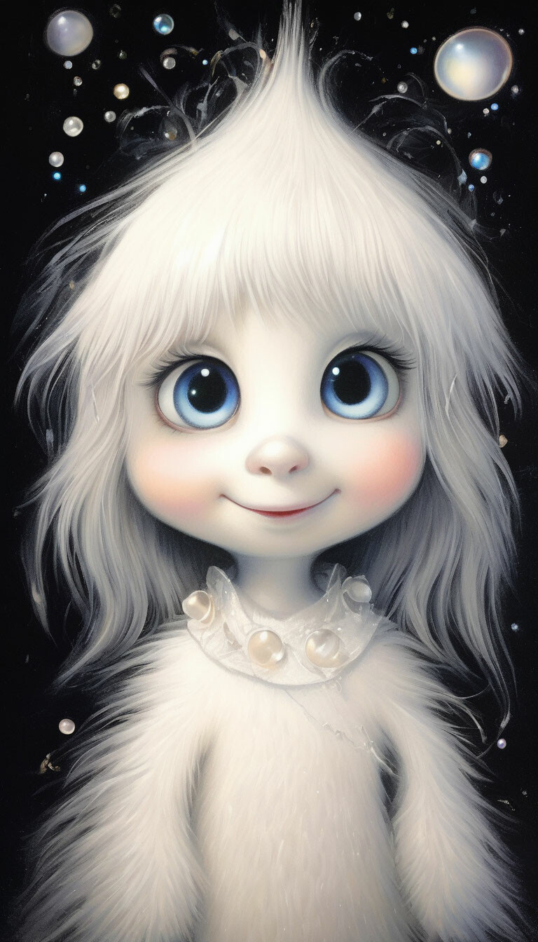 "Drawing with colored pencils fragile delicate cute fabulous downy ...