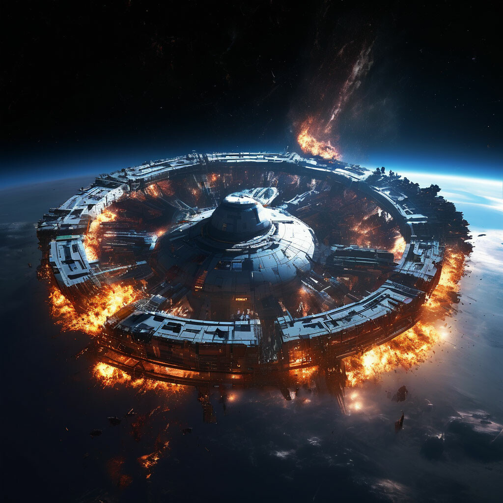 "The space station (Hyperion) has exploded.It is being created" — image ...