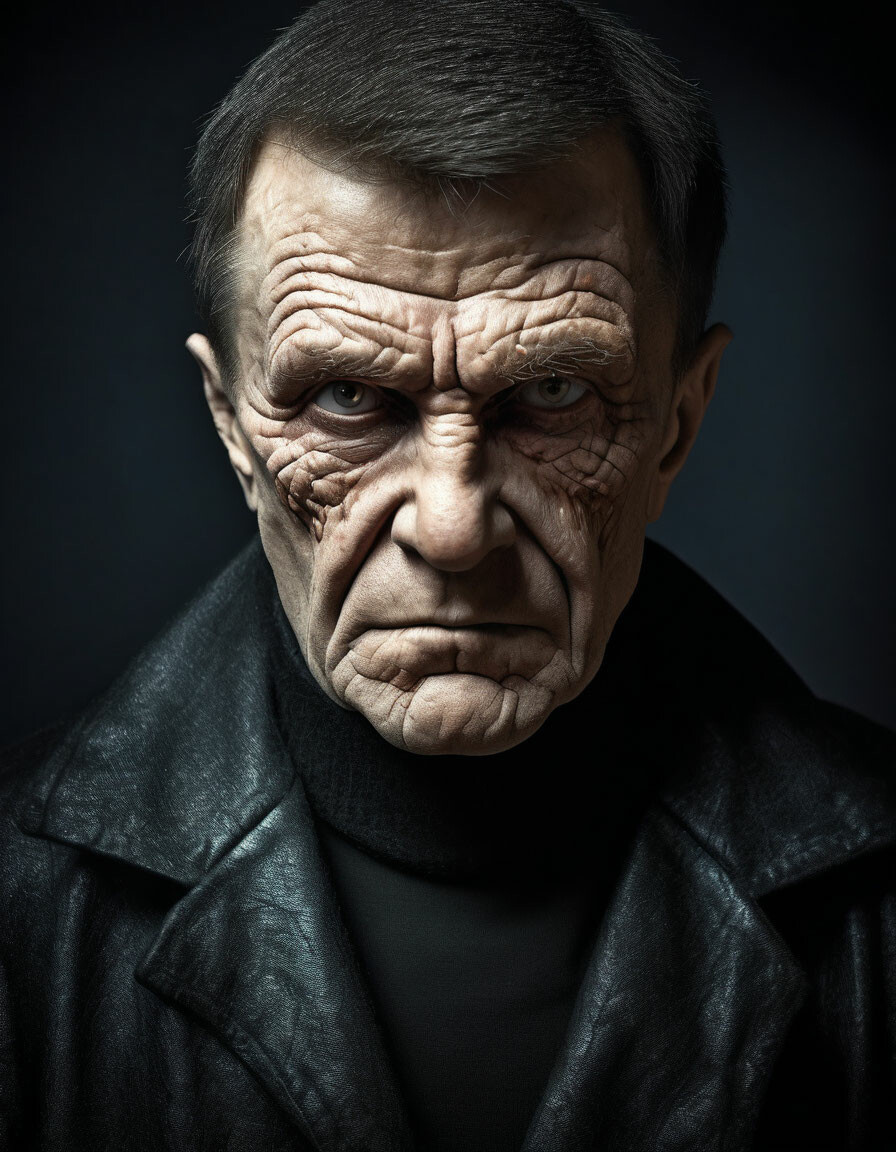 "Creepy Kashpirovsky, in the style of Thomas Marilyn, 8QHD, ISO 200.64k ...
