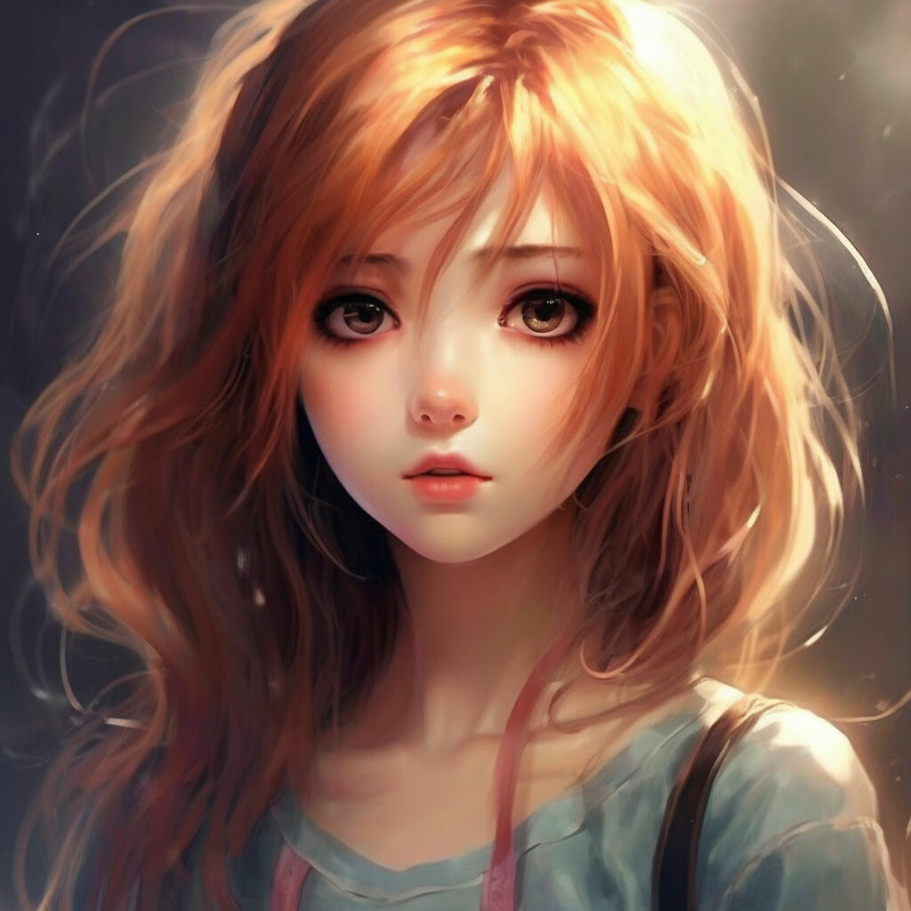 "Aneme's girl" — image created in Shedevrum