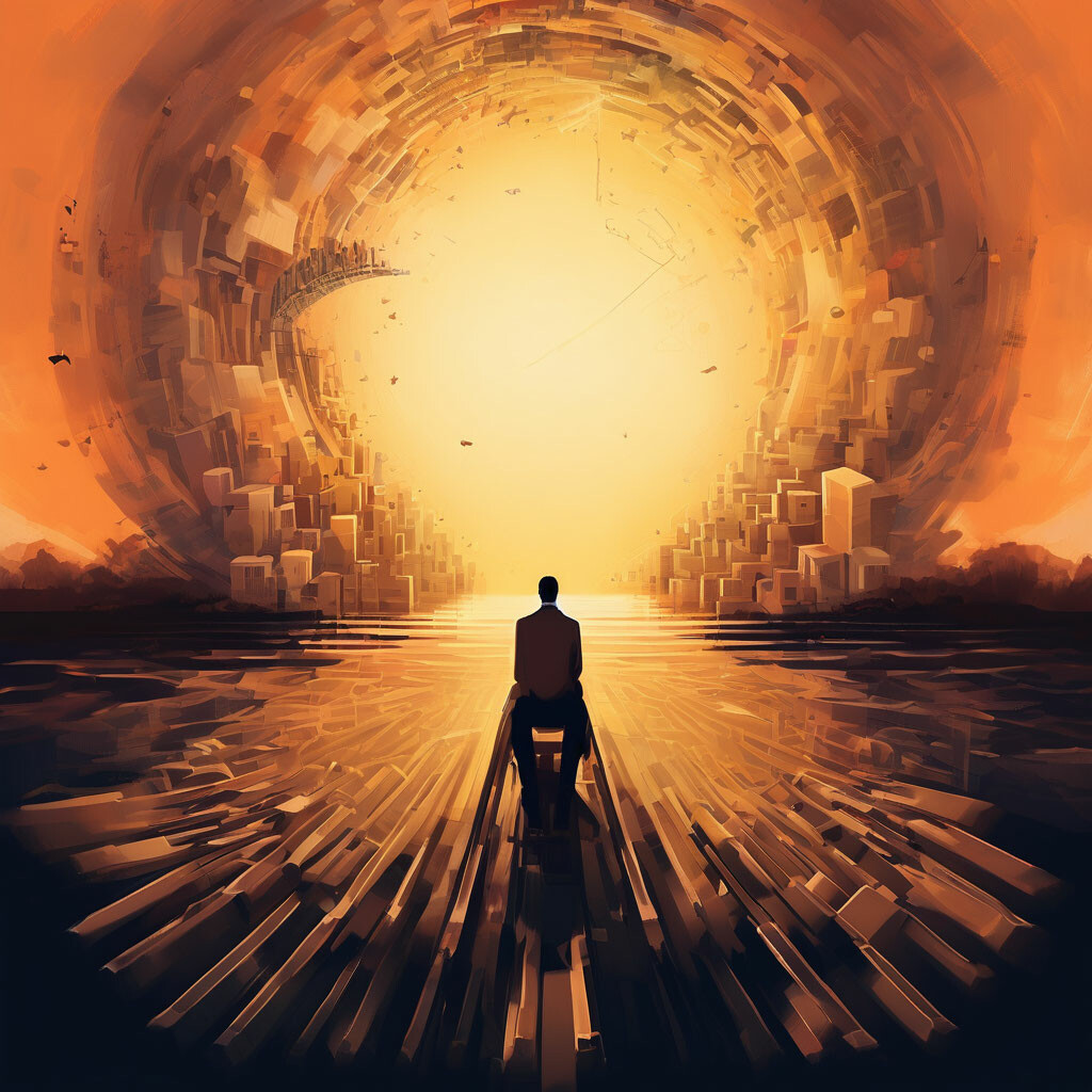 "Solve problems as they come in" — image created in Shedevrum