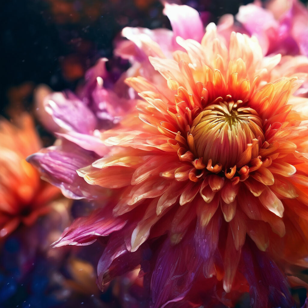 "Epic flowers, bright, juicy and …" — image created in Shedevrum