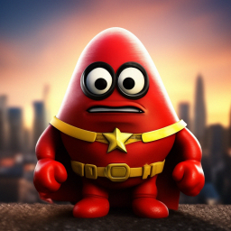 «Uop pou super heroe» — video created in Shedevrum