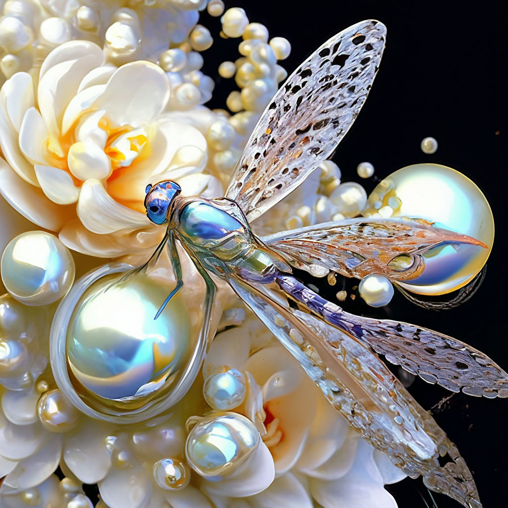 "Color sculpture, integral, flower buds, march, fractal 1/128, pearls ...