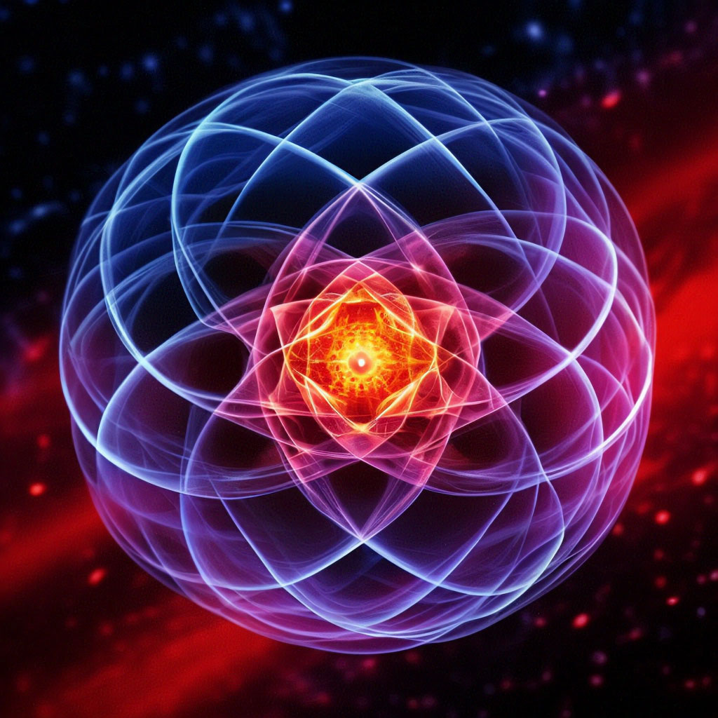 "The structure of the atom, your view... magnification of 1,000,000 ...