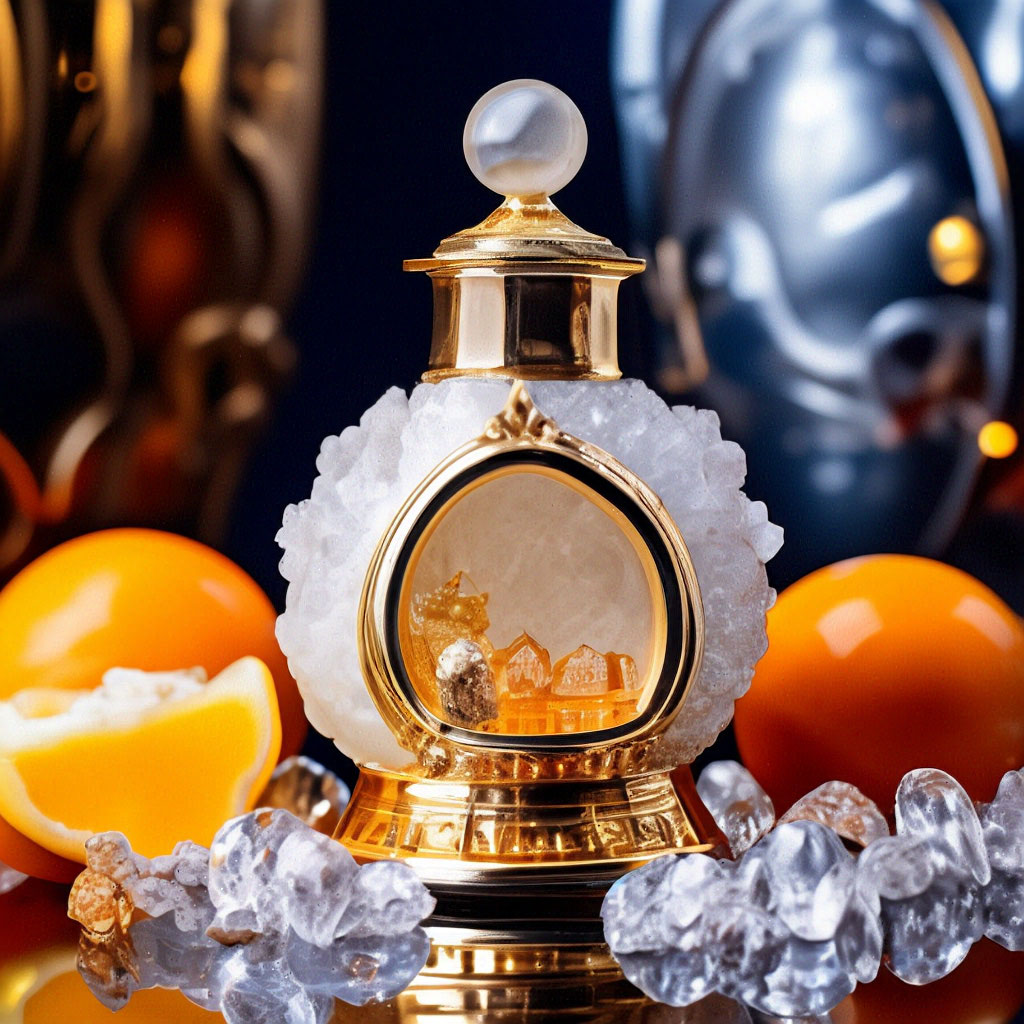 "🍒🍇🍊🍋🍌 A magic perfume bottle in the shape of a rustic oven with a pipe ...