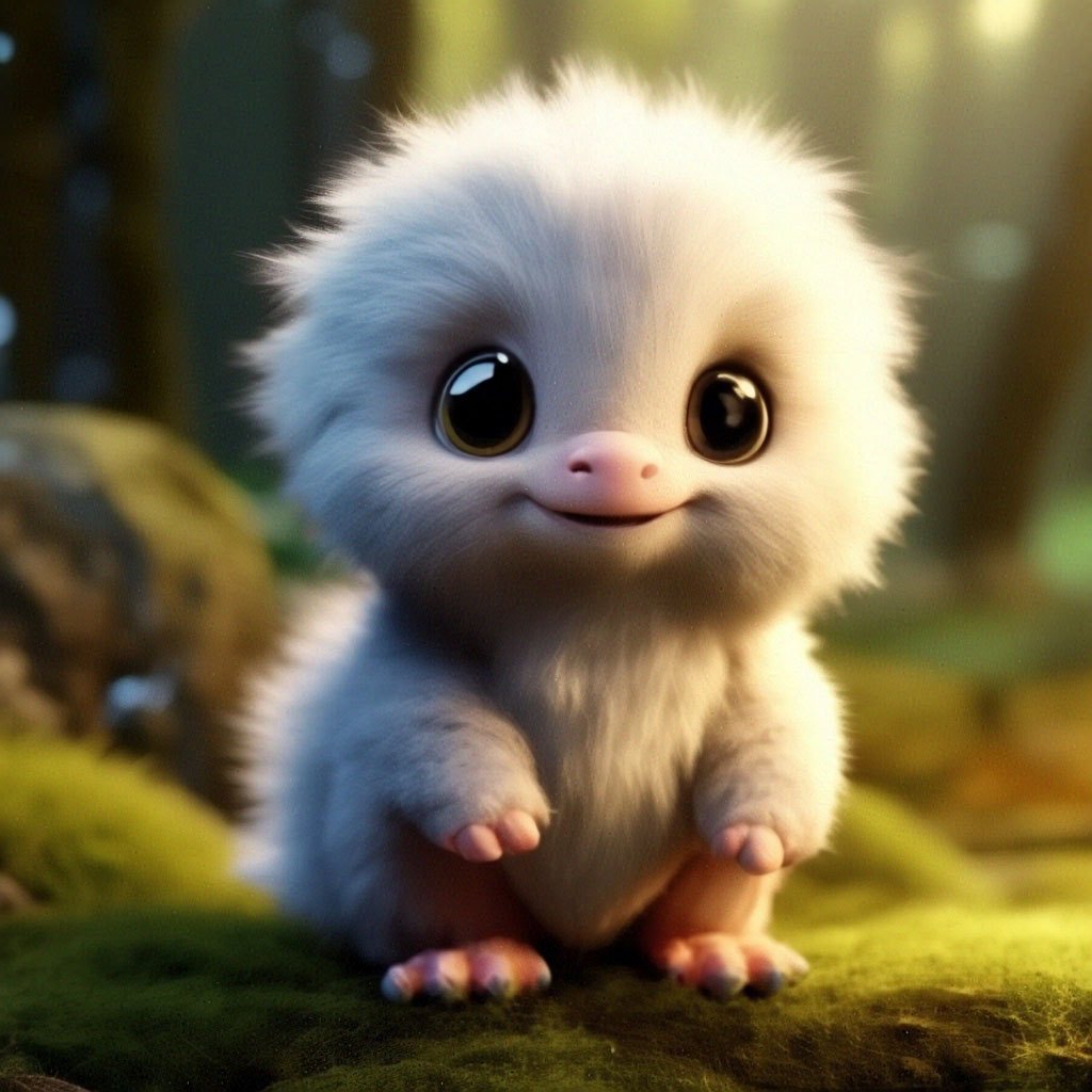"A small, fluffy, cute dinosaur, mimic, cute off the scale, all so ...