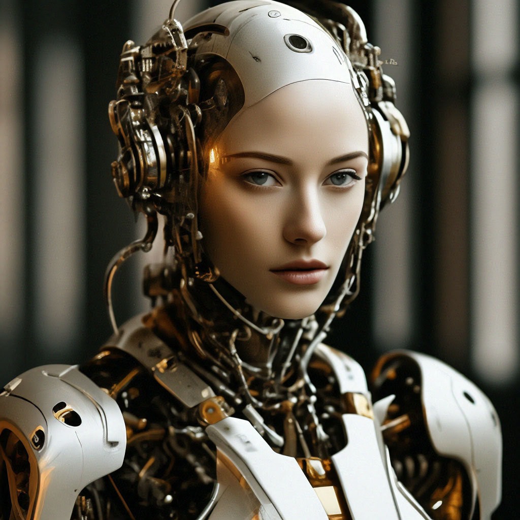 "Beautiful robot, Ultra high quality" — image created in Shedevrum