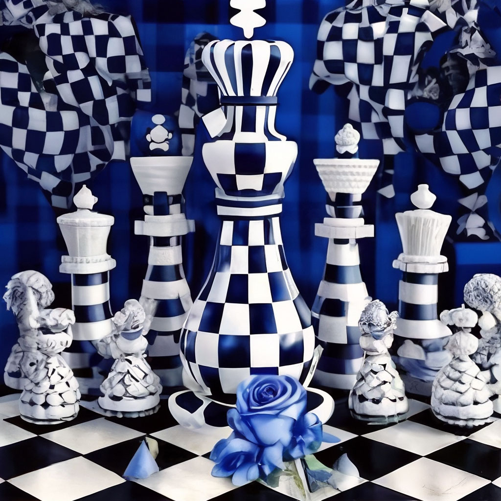 " Chess pieces .huge detailed eyes, the style of Tim Burton and ...