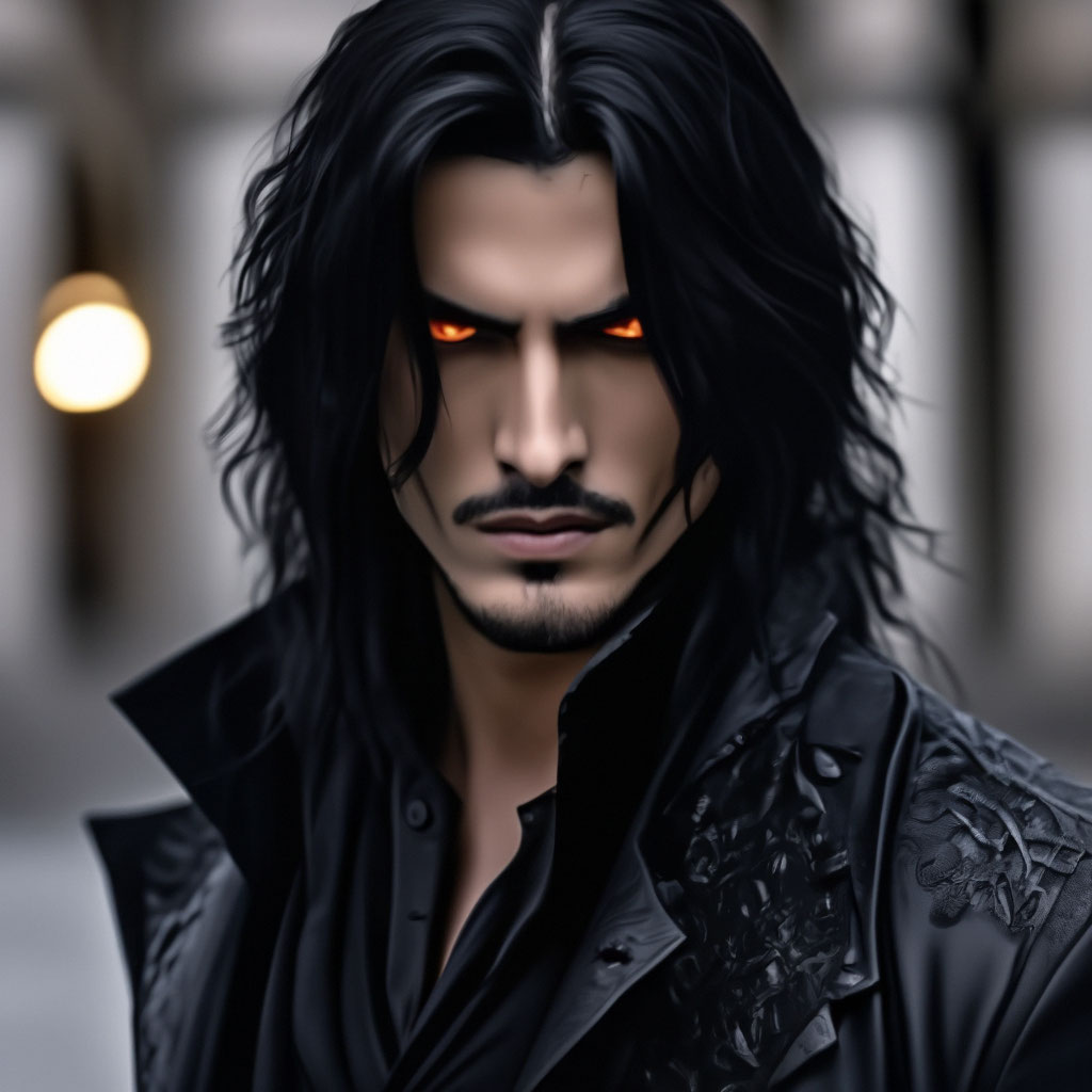 "Damn handsome Spaniard, beautiful hairstyle, infernally black hair ...