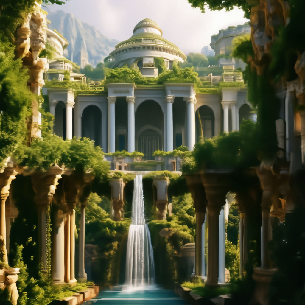 "Hanging gardens of Semiramis, fabulously, magically, mysteriously ...