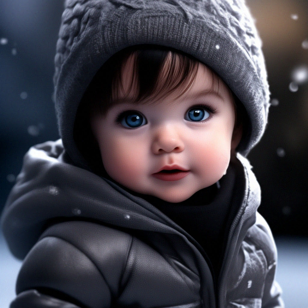 "Realistic pixie-baby real, sweet Sweet baby with a big head huge naive ...