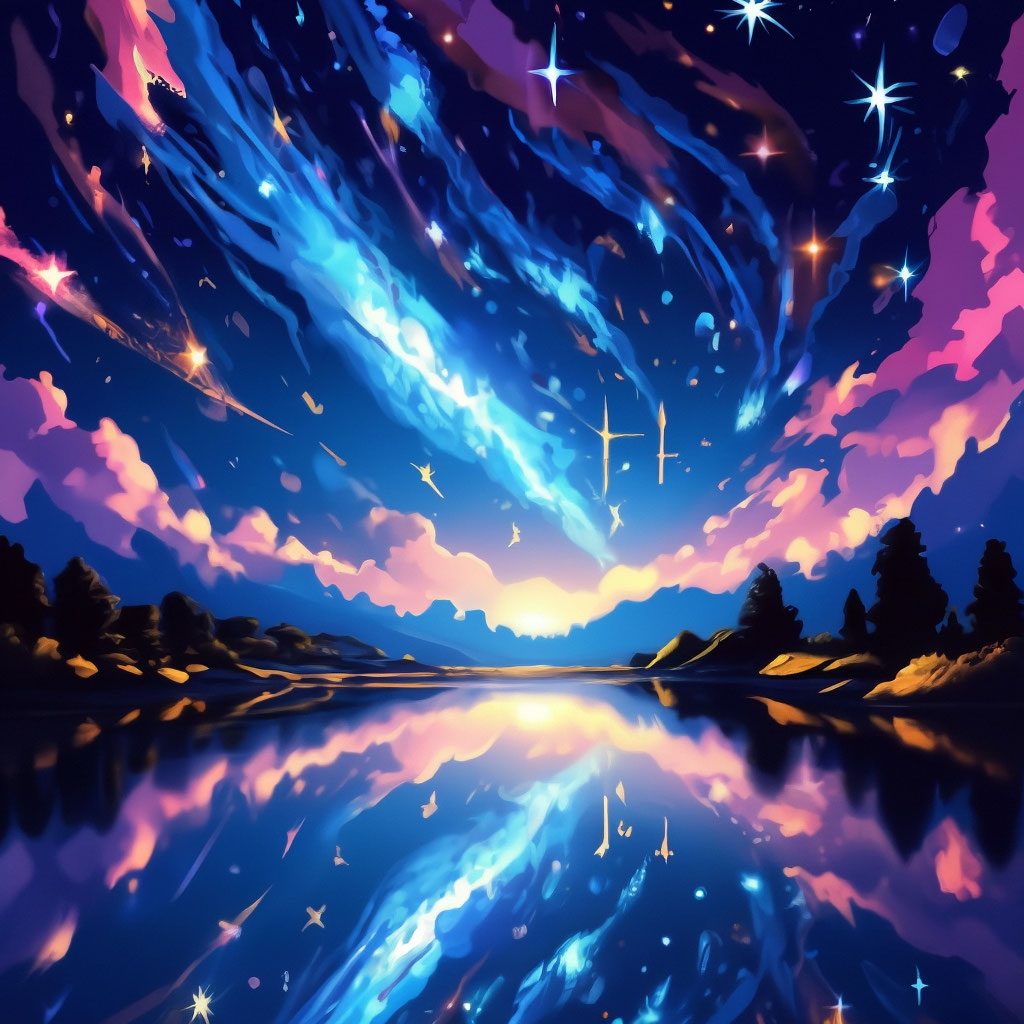 "The starry river – shimmering, it flowed past and through them ...