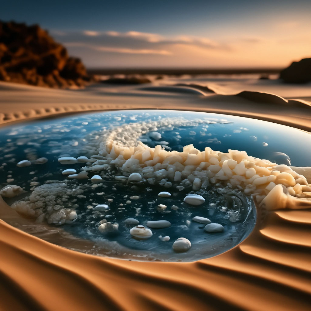 "Surrealistic Masterpiece: beautiful photo of the clearly drawed water ...