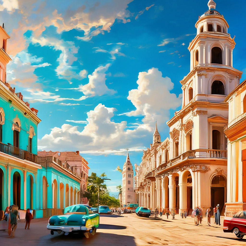 "Cuba city" — image created in Shedevrum