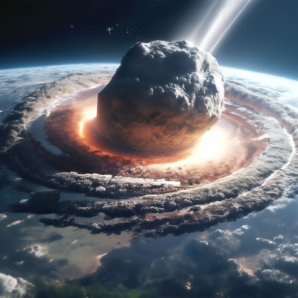 "Space tornado A cosmic tornado, made …" — image created in Shedevrum