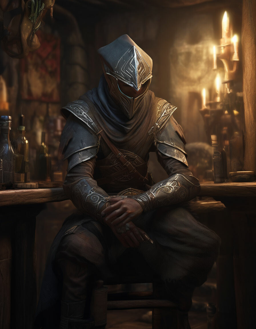 "A young ashen mysterious intelligent charming elf Teldrin Gray is ...