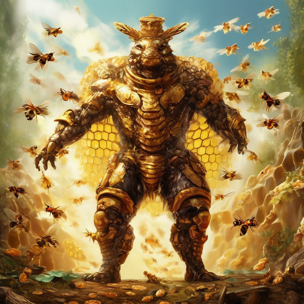 "The honey Emperor! 🍯 A majestic …" — image created in Shedevrum