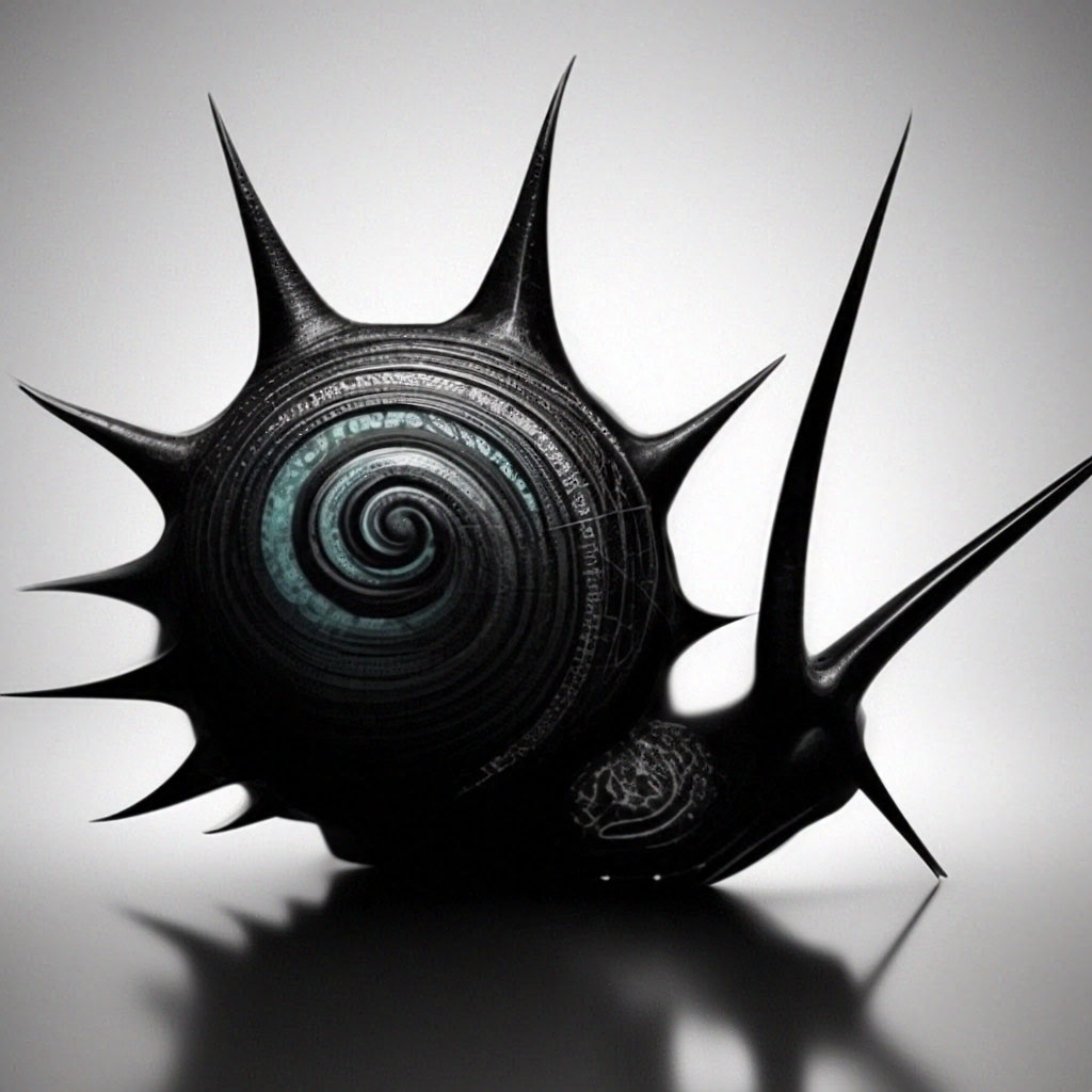 "Snail a thin line in the contour of the merging threads in absolute ...