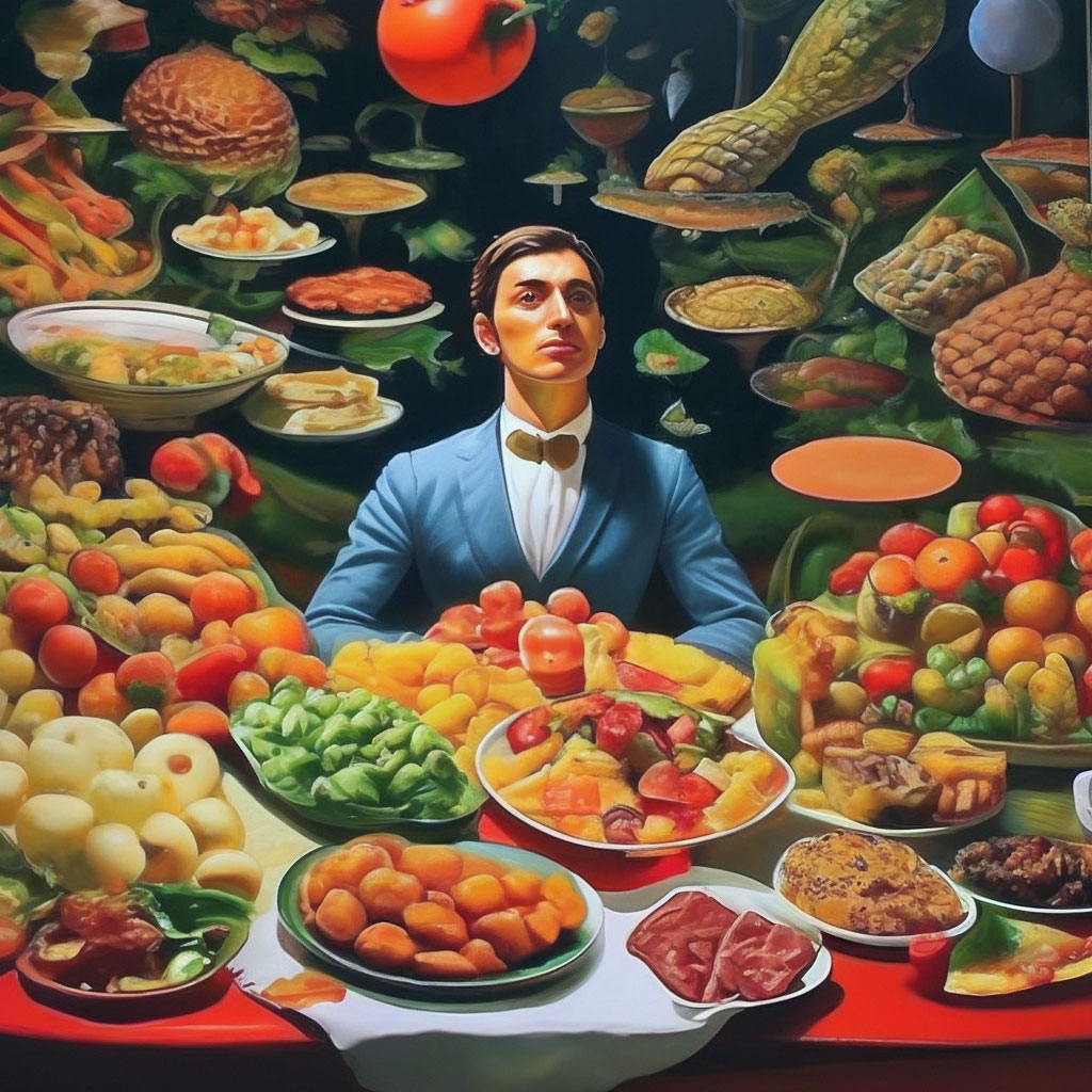 "That's the trouble, that's the trouble - food seems to be everywhere ...