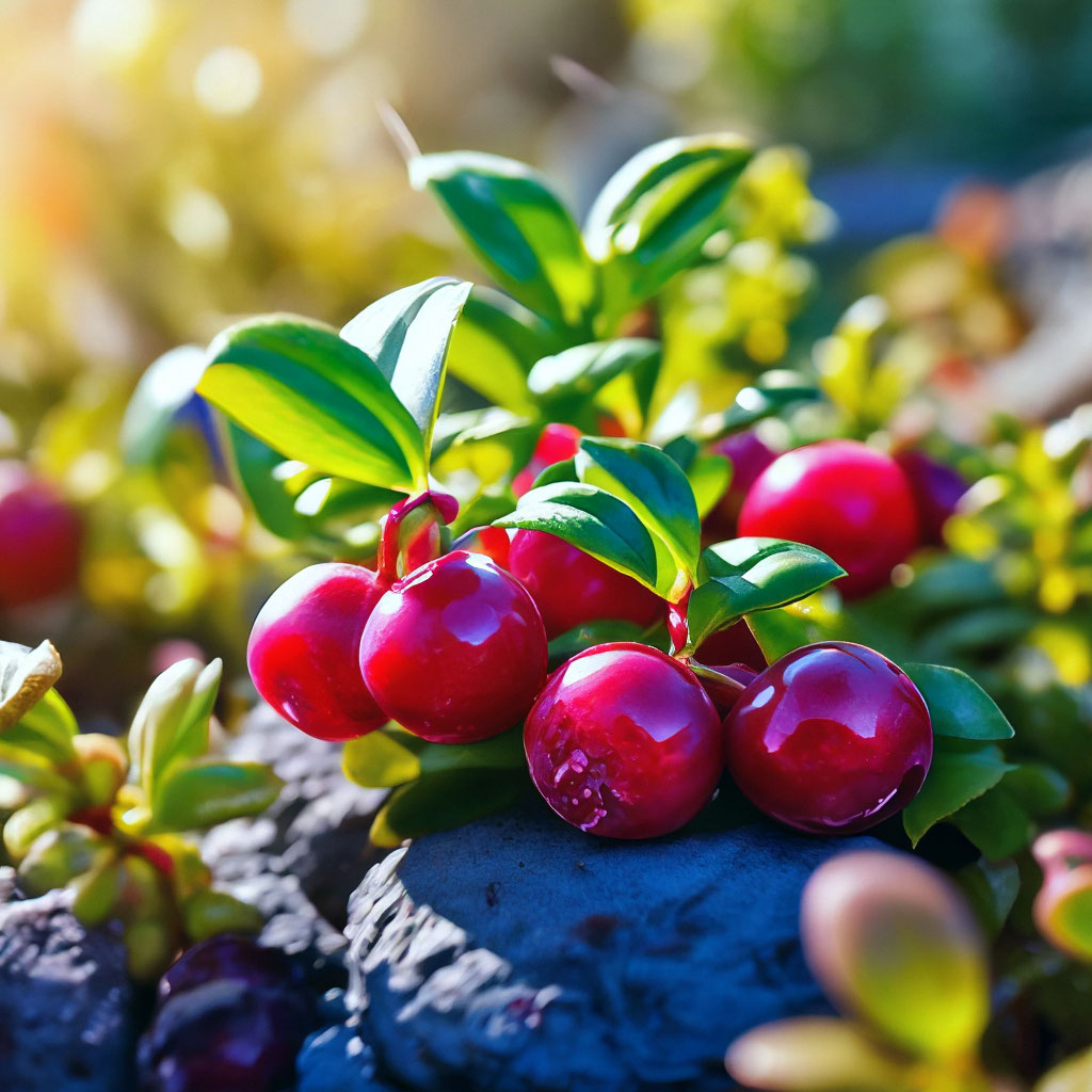 "Lingonberry berry, sunny day, beautiful, realistic,professional photo ...