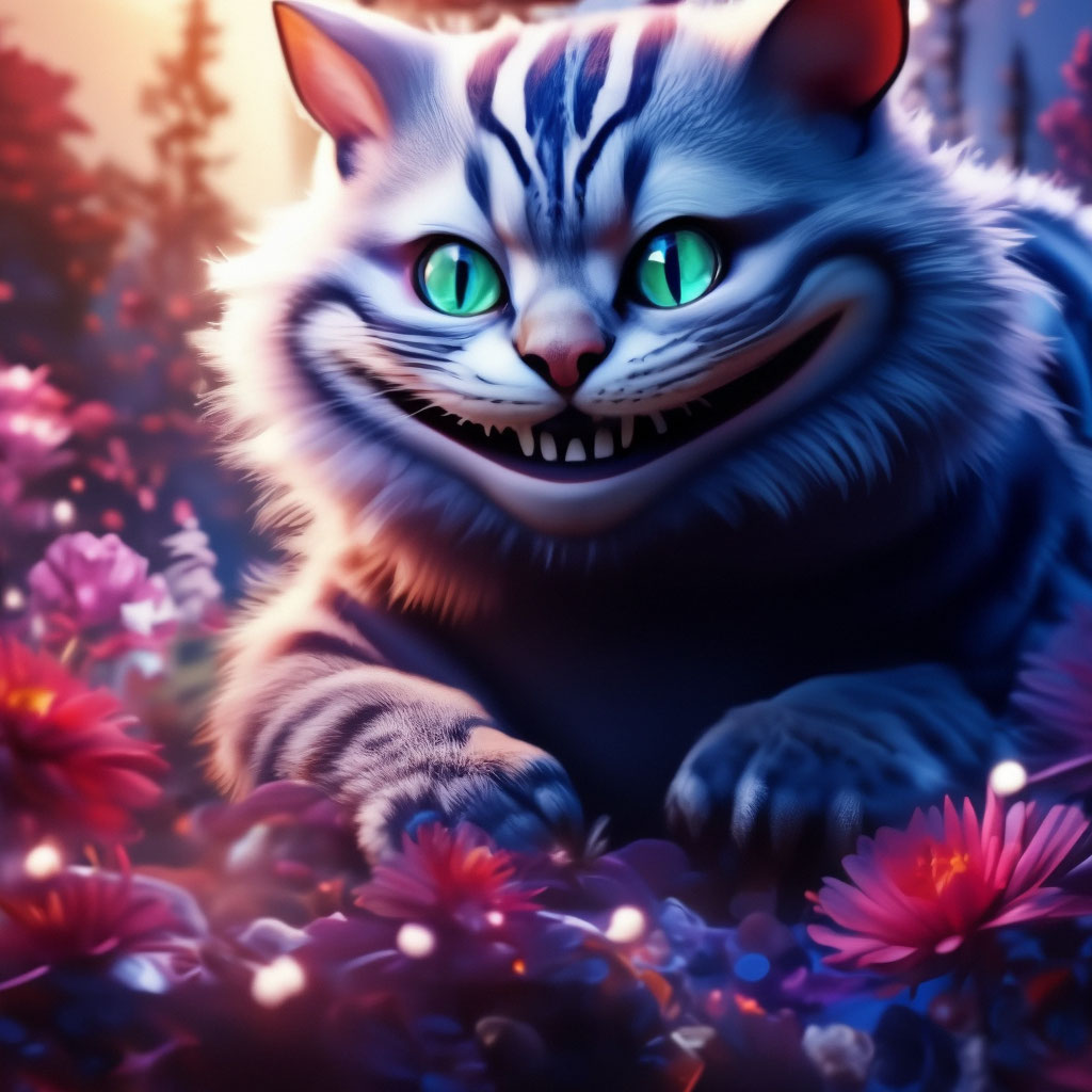 "Magical fairy-tale planet, Cheshire cat, tenderness, shimmering smoke ...