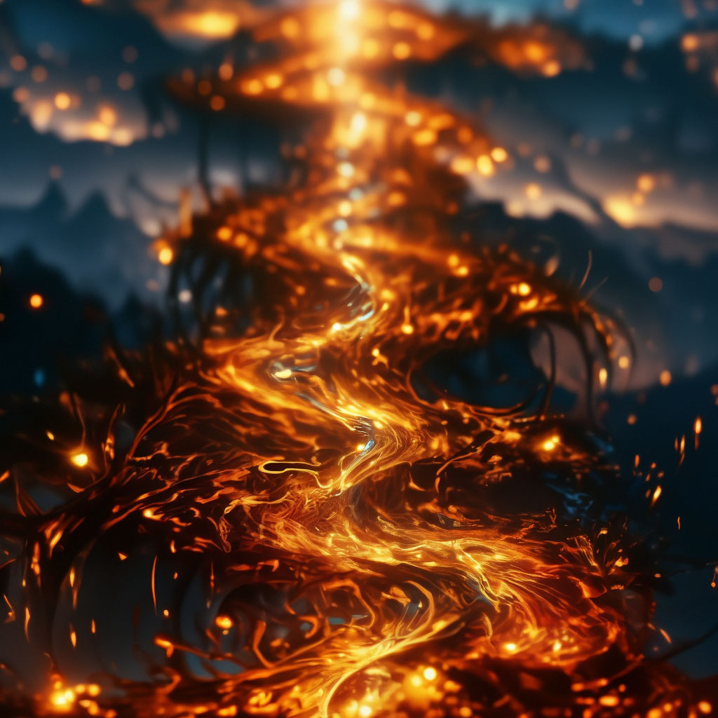 "Stunningly intricate details of a glowing filigree fantasy road to the ...