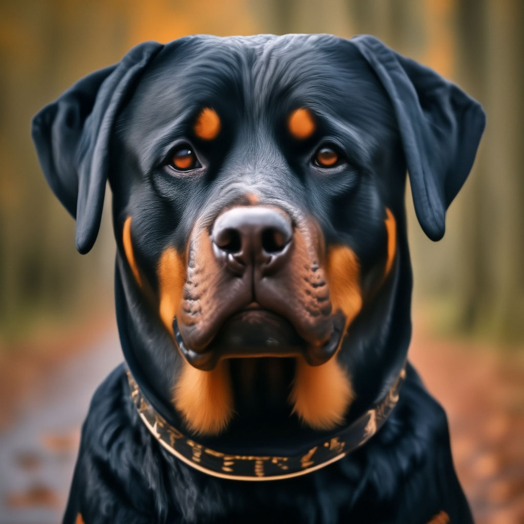 "Rottweiler" — image created in Shedevrum