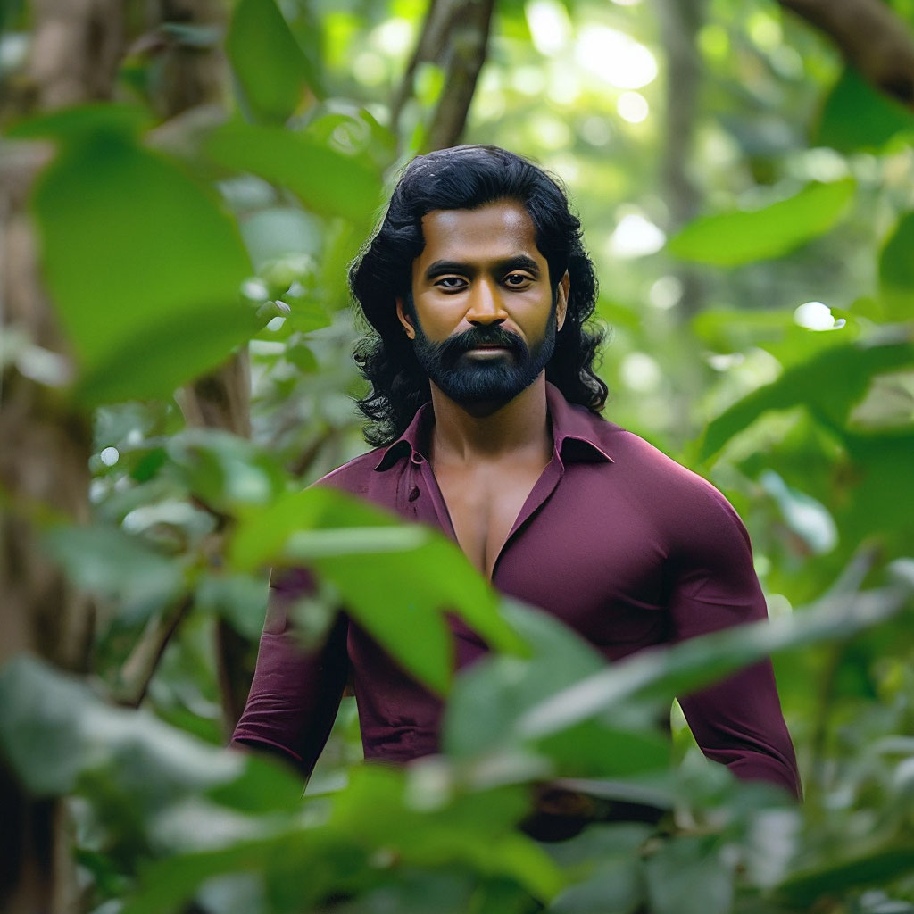 "Shaisher Laksha from Laksha and Lakshai in the bushes" — image created ...